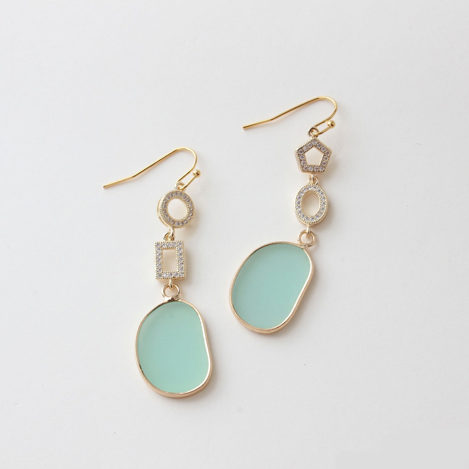 10pcs Real Gold Plated Square Charm Gold Initial Charm - Etsy