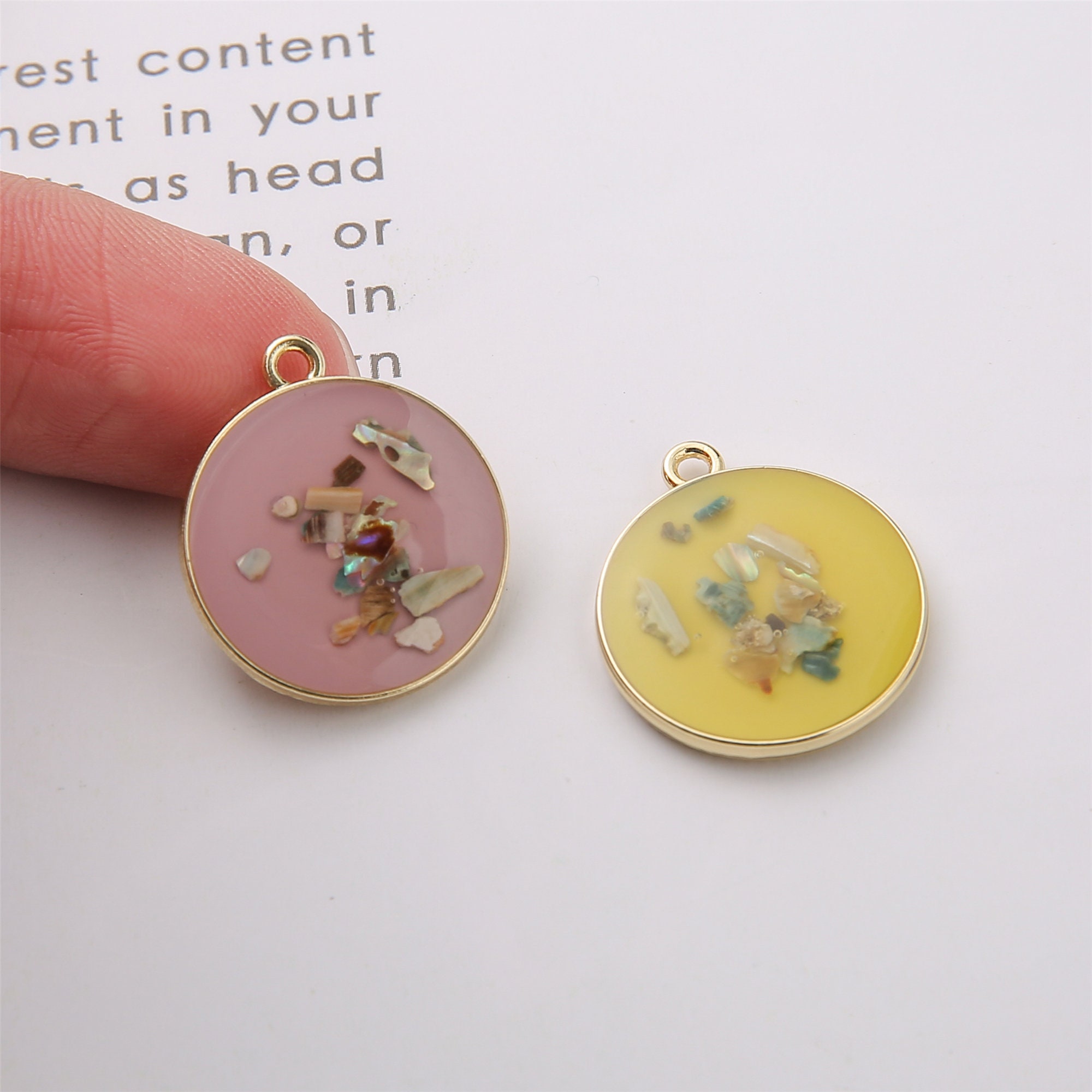 10pcs Alloy Charm Round Circle Charm Circle Pendant - Etsy