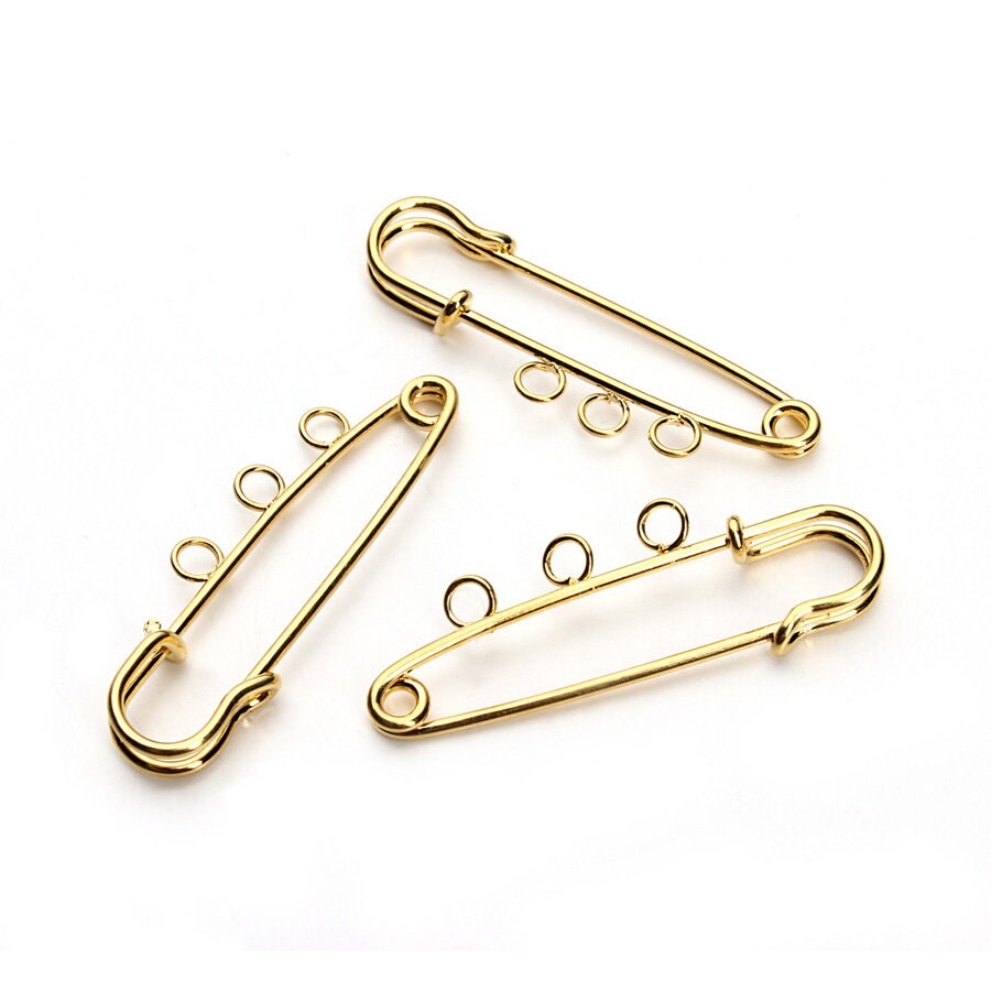 10PC Gold Tone Pin With Loopssilver Kilt Pin2 Inchthree - Etsy