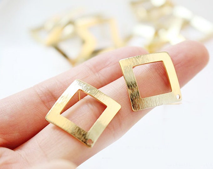 100PCS High Quality 14K Gold Plated Brass - Etsy