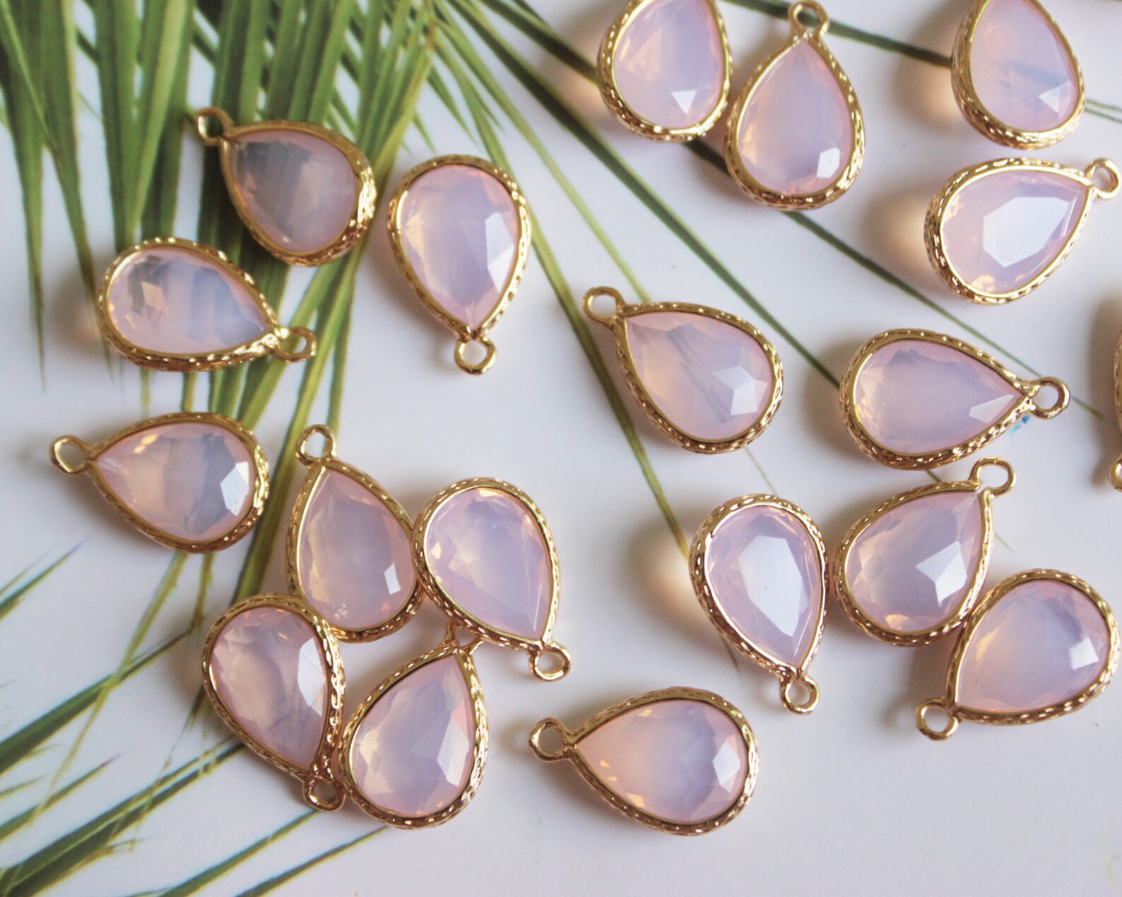 2pcs/10pcs Pink Oval Opal Charm Pendant Natural Opal Gemstone - Etsy