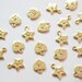 10pcs Real 18K Gold Plated Star Charmgold Initial - Etsy