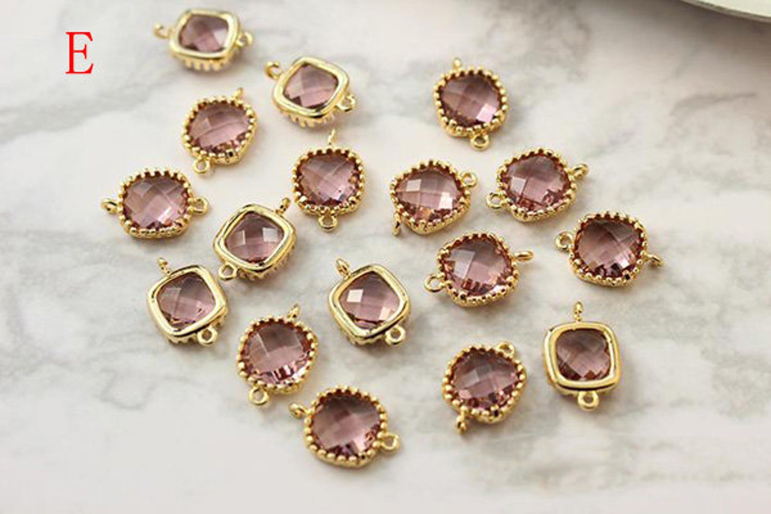2pcs Swarovski Crystal Channel Charms, Bead Dangles, Add a Charm ...