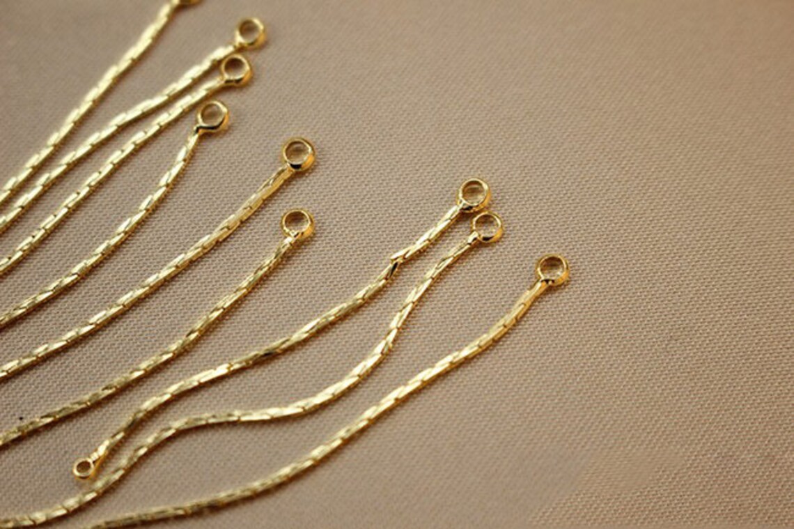 10PCS High Quality 18k Gold Plated Brass Extender ChainGold | Etsy