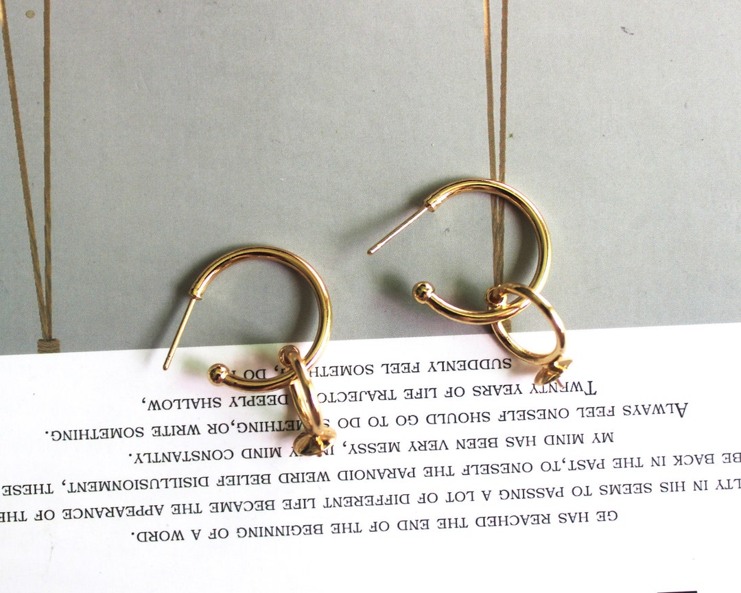 6pc Simple Round Earring,geometry,double Circle Earrings, Supplies ...