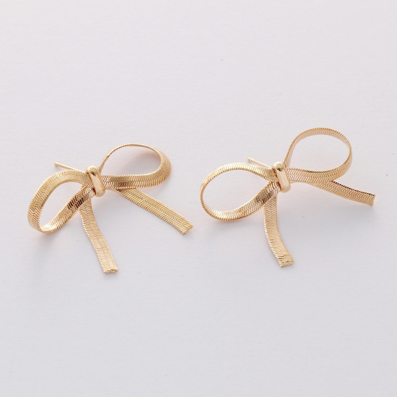 Gold 2 Knot Earrings - Etsy