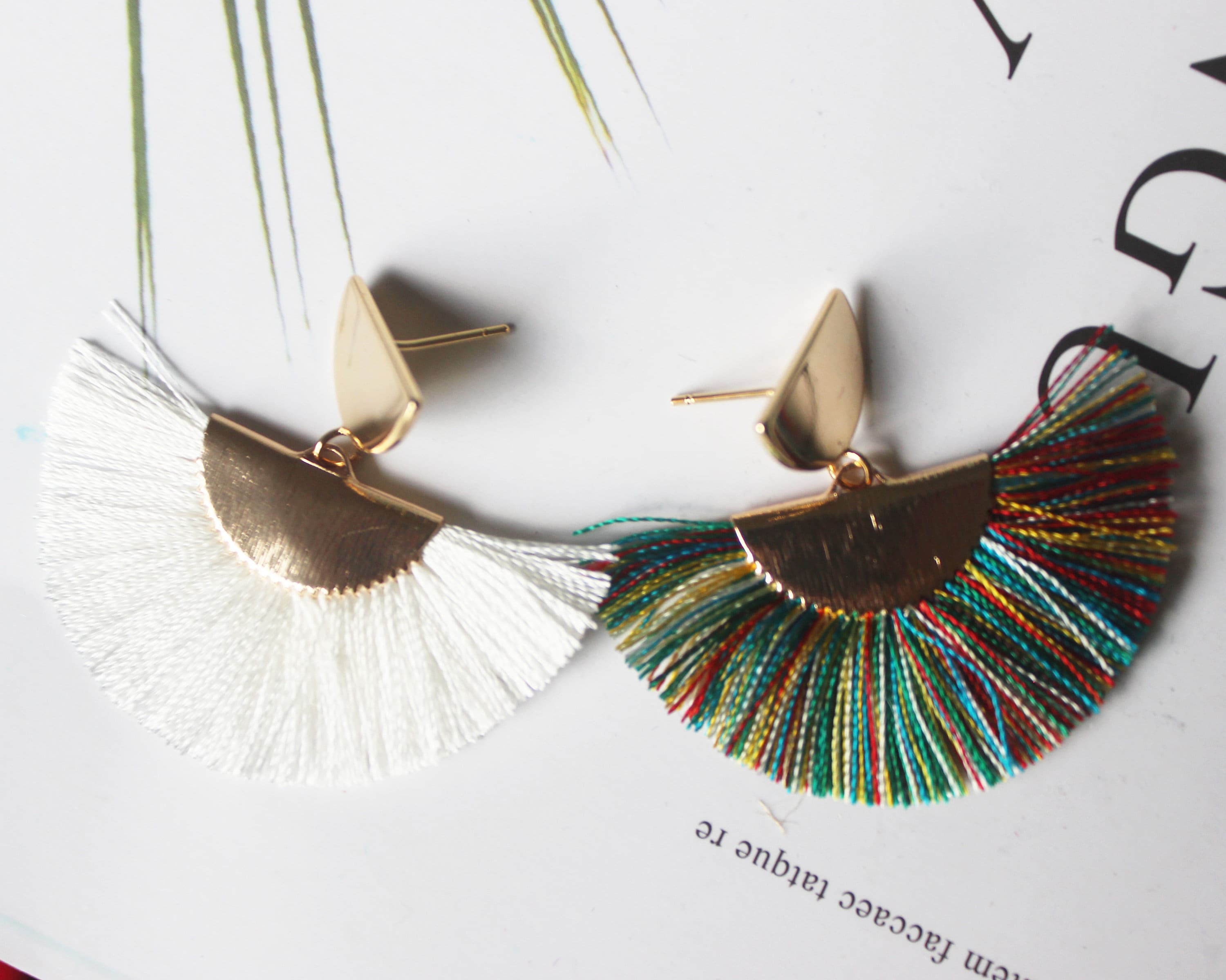 2pcs Small Fan Tassels Silk Tassels Silky Thread Tassels - Etsy Canada