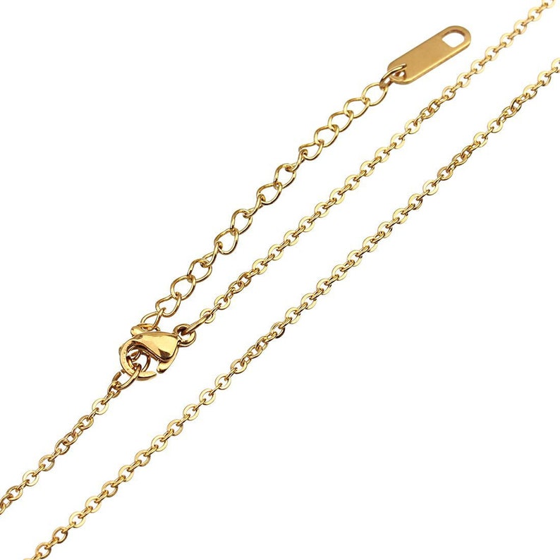 5PCS. 19.68inch / 50cm Stainless Steel Cable Link Chain With | Etsy