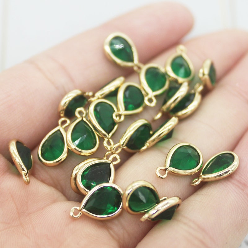 Piercing Charm Emerald - Etsy