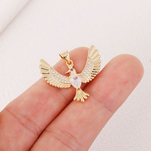 6pcs Real Gold Plated Eagle Charms, Southwestern Eagle Charms,eagle ...
