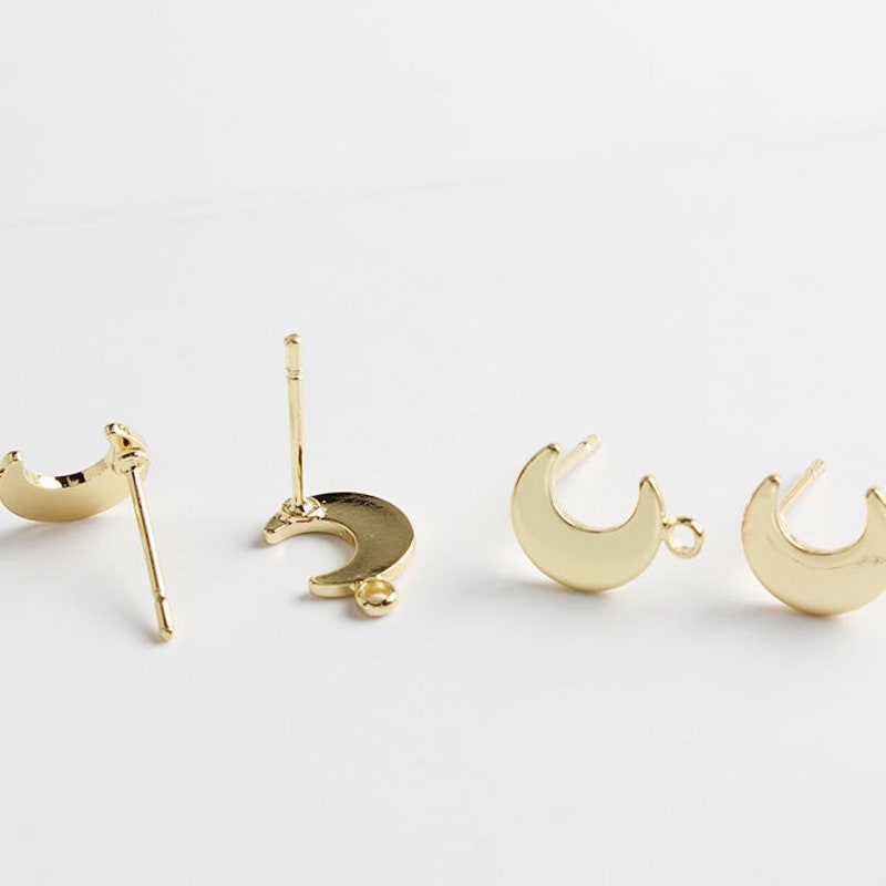 Moon Earrings - Etsy