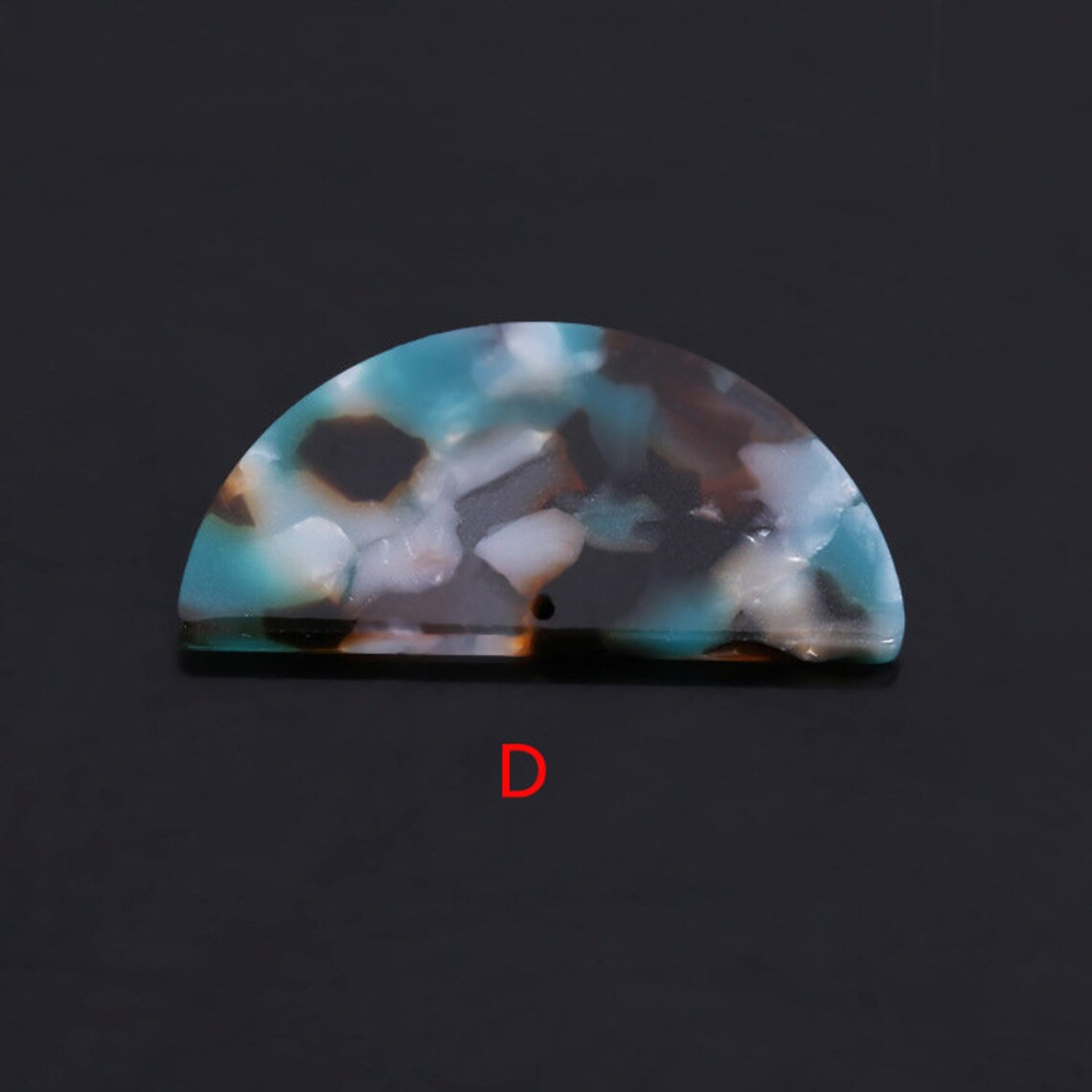 10pcs 17*35MM Round Circle Acetate Celluloid Charm Pendant Summer ...