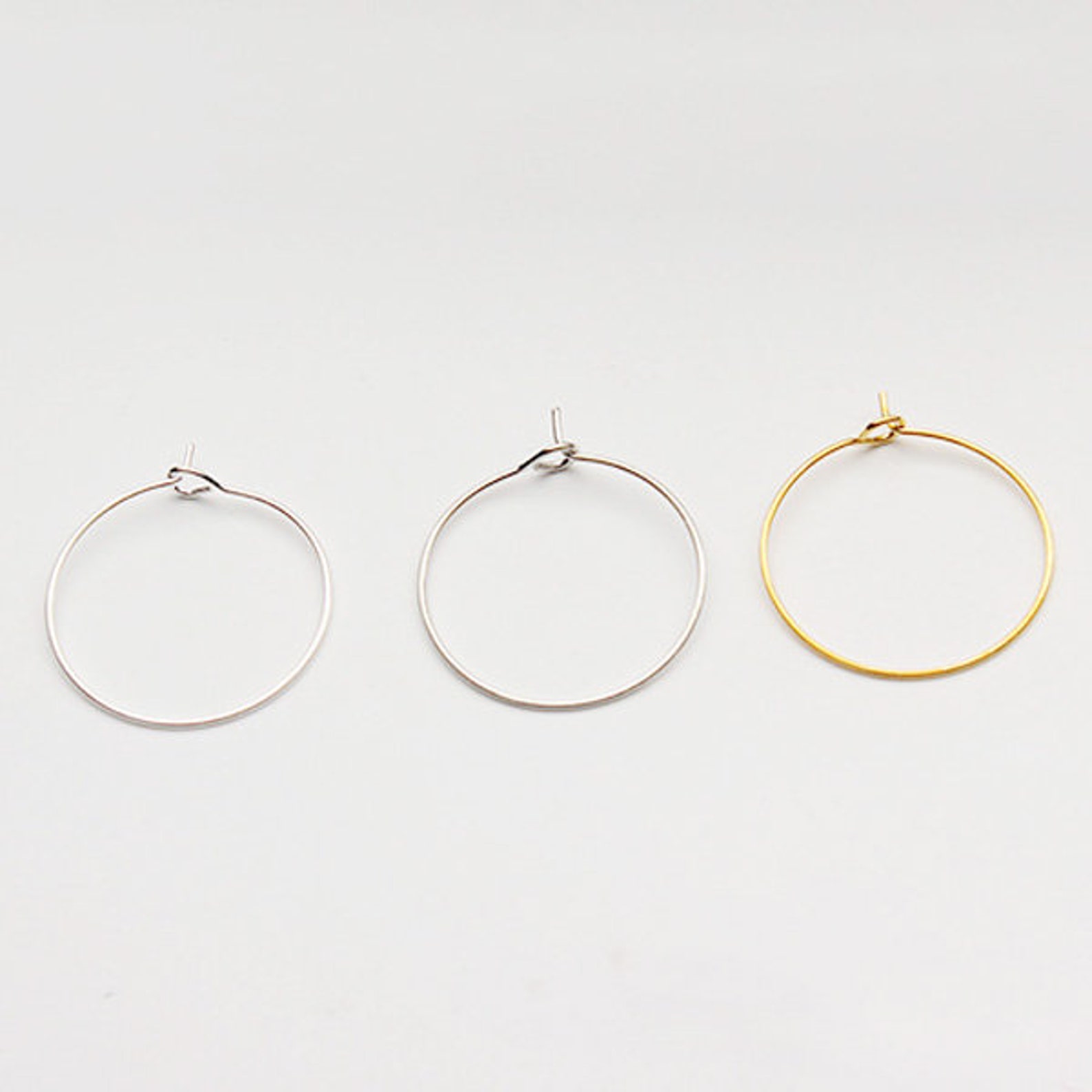 10pcs Real Gold Wine Glass Charm Hoops 20MM/25MM/30MM Circle - Etsy