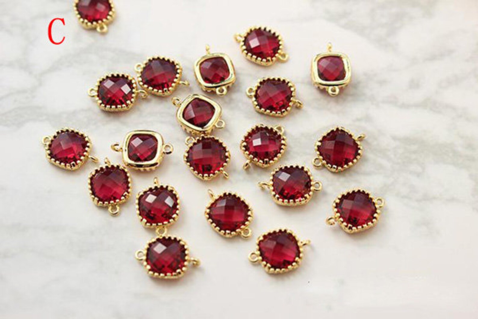 2pcs Swarovski Crystal Channel Charms, Bead Dangles, Add a Charm ...
