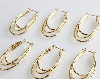 6pc Simple Round EarringGeometryCircle Earrings | Etsy