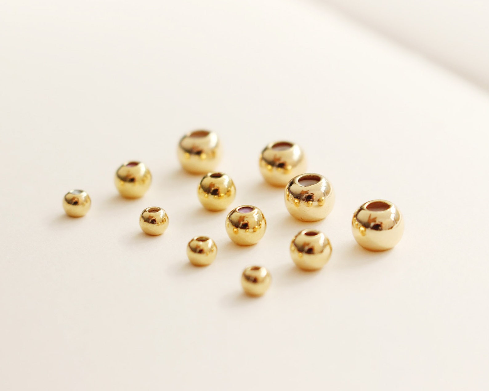 10PCS. Real Gold Sliding Adjustable,rondelle Rubber Stopper Beads,3mm ...