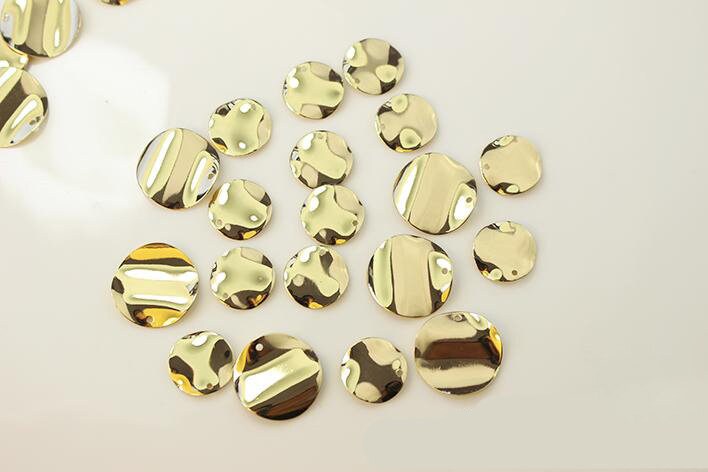 10PC High Quality Round Coin Disc Charm15mm/22mmvermeil - Etsy