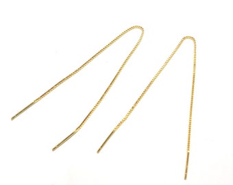 10pcs 925 Sterling Silver Box Chain Eearring 70mm/90mm Long - Etsy