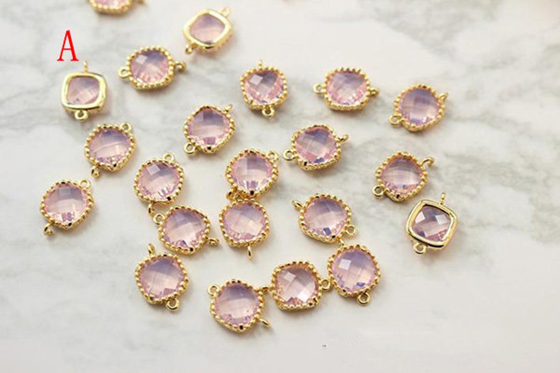 2pcs Swarovski Crystal Channel Charms, Bead Dangles, Add a Charm ...