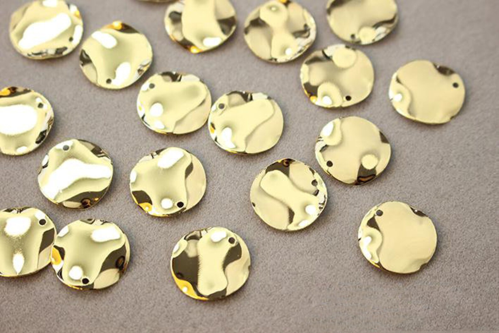 10PC High Quality Round Coin Disc Charm15mm/22mmvermeil - Etsy