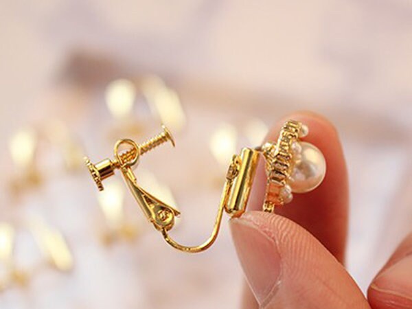10pcs Screwback Clip on Earringno Piercing Earcuff Dangle - Etsy