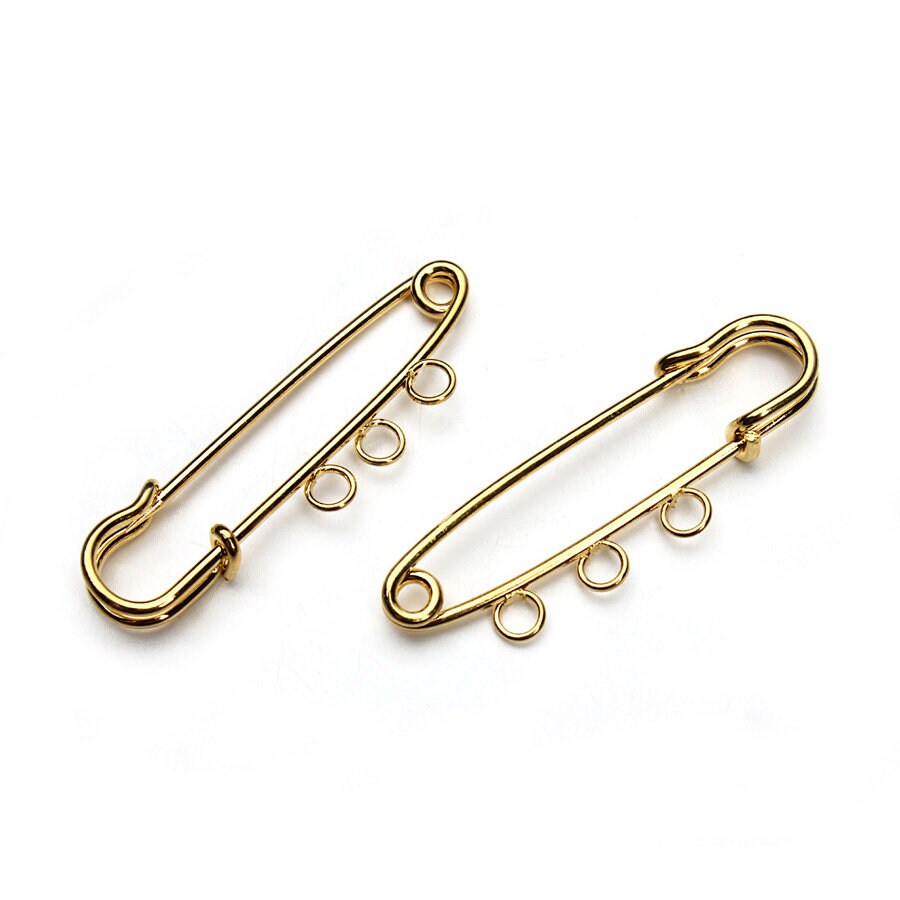 10PC Gold Tone Pin With Loopssilver Kilt Pin2 Inchthree - Etsy