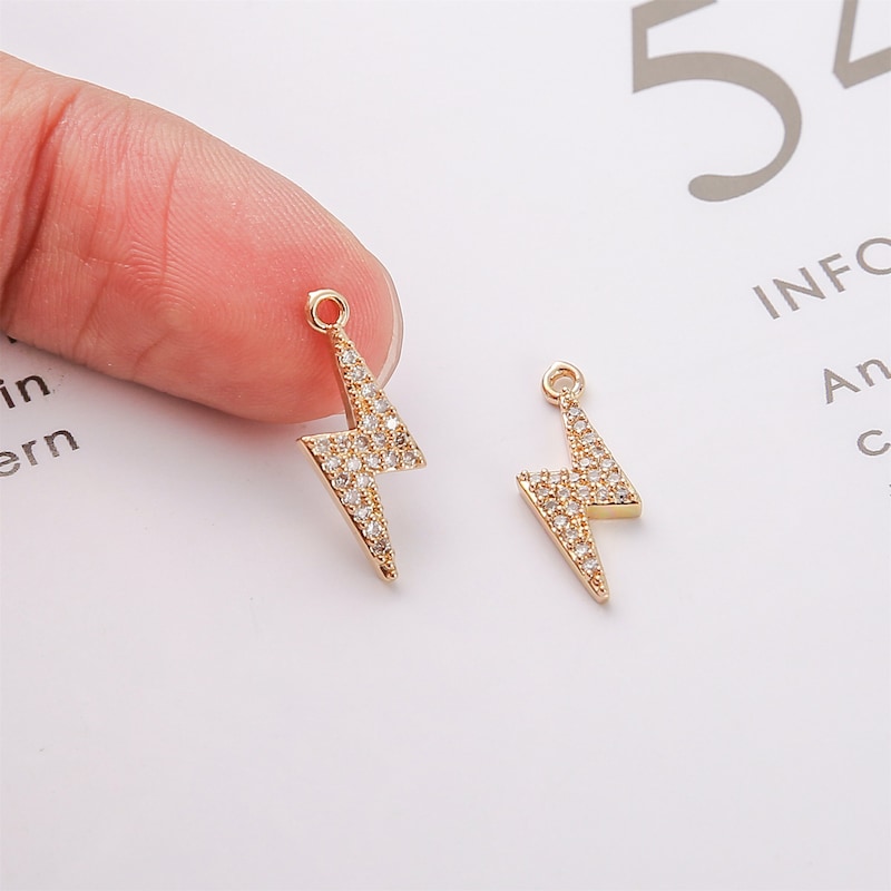 Lightning Charm - Etsy