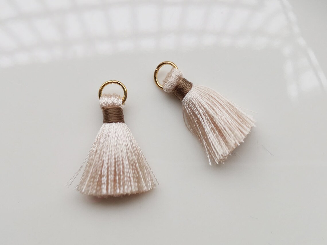 10pcs Champagne Silk Tasselstiny Silk Tassels2.5cm Silky - Etsy