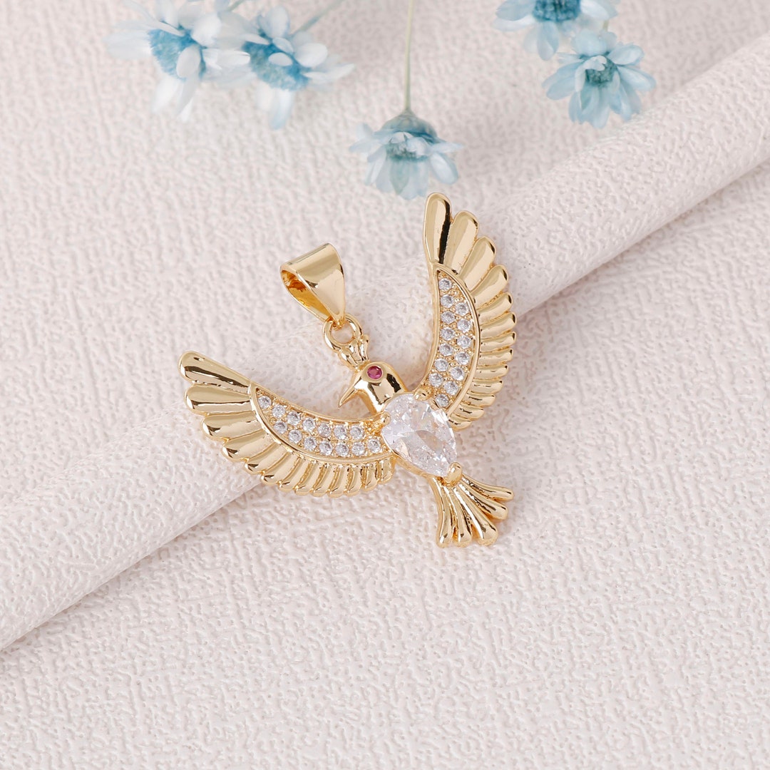 6pcs Real Gold Plated Eagle Charms, Southwestern Eagle Charms,eagle ...