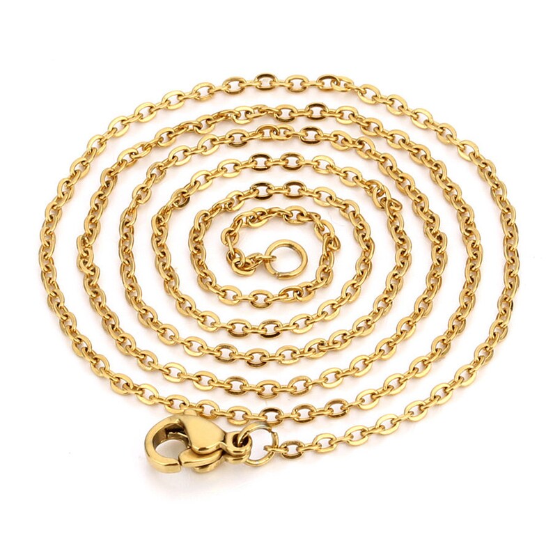 5PCS Stainless Steel Cable Link Chain With Lobster Clasp - Etsy