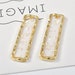 10PCS Clear Epoxy Resin Rectangle Pendant, Resin Pendant, Rectangle ...