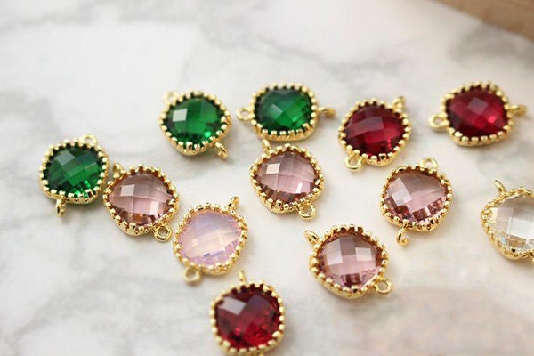 2pcs Swarovski Crystal Channel Charms Bead Dangles Add a | Etsy