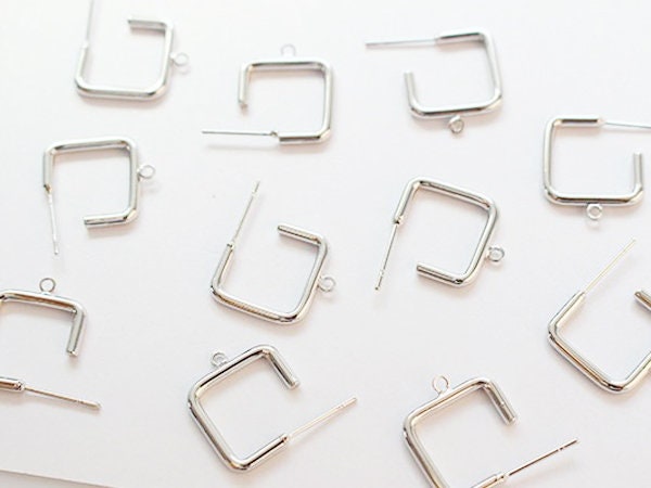 10PCS High Quality 18k Gold Plated Brass Earring Posts | Etsy