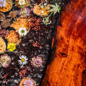 Bespoke Artistry: Eco-friendly Reclaimed Wood & Floral Resin Wall Art ...