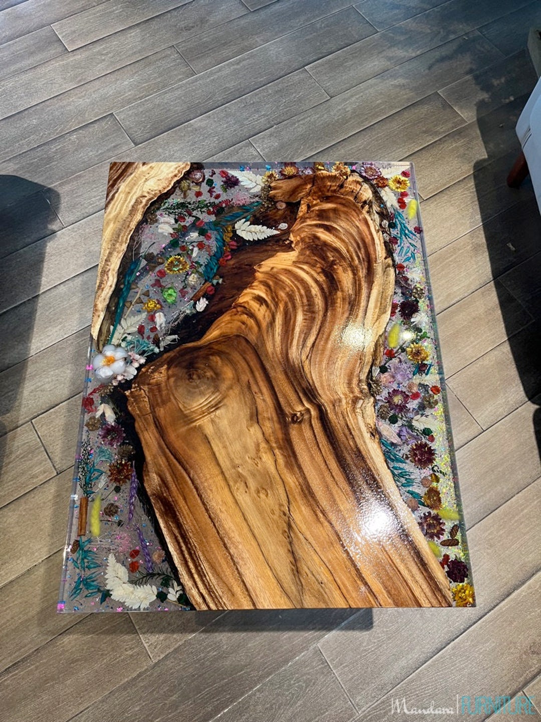 Floral Art Resin Flowers in Resin Coffe Table Wall Art 80cm X 60cm 31.5 ...