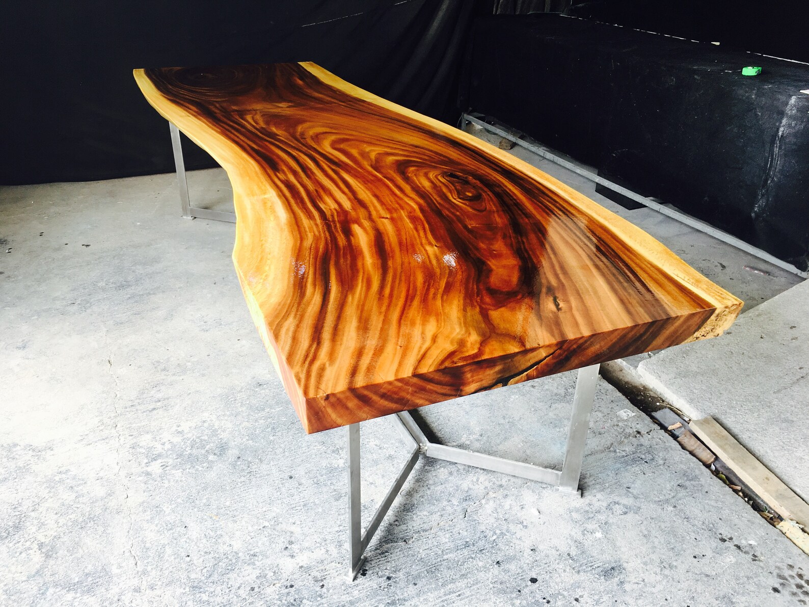 Acacia Wood Dining Table Hand-crafted Solid Wood Epoxy | Etsy