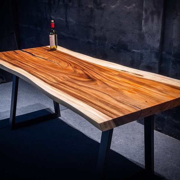 Wood Slab Table - Buy Online - Etsy