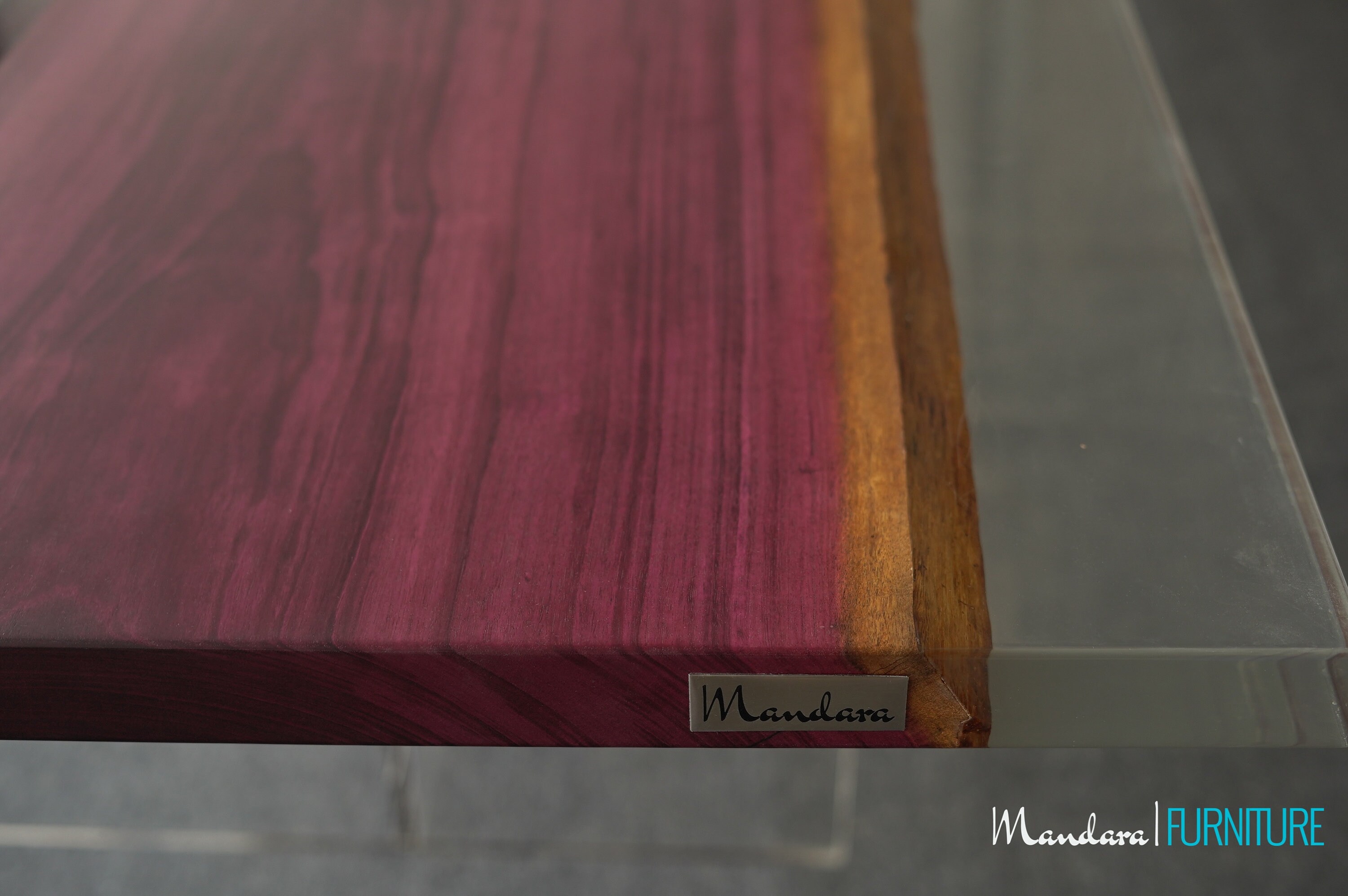 Purpleheart Wood Table: Dining / Desk / Coffee / Gaming / Side - Etsy