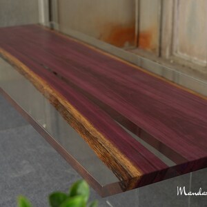 Purpleheart Wood Table: Dining / Desk / Coffee / Gaming / Side | Etsy