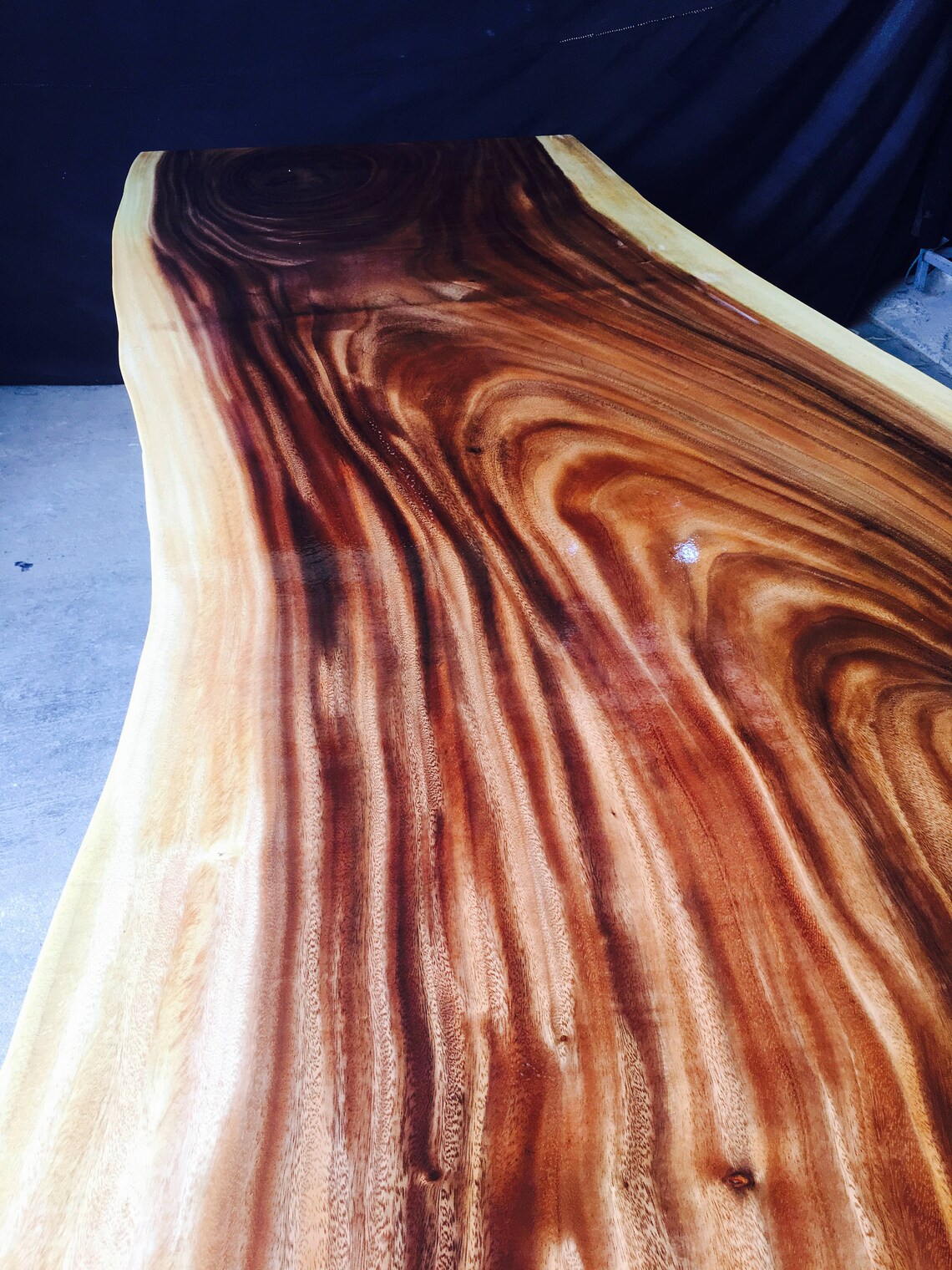 Acacia Wood Dining Table Hand-crafted Solid Wood Epoxy | Etsy