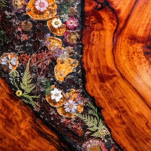 Bespoke Artistry: Eco-friendly Reclaimed Wood & Floral Resin Wall Art ...