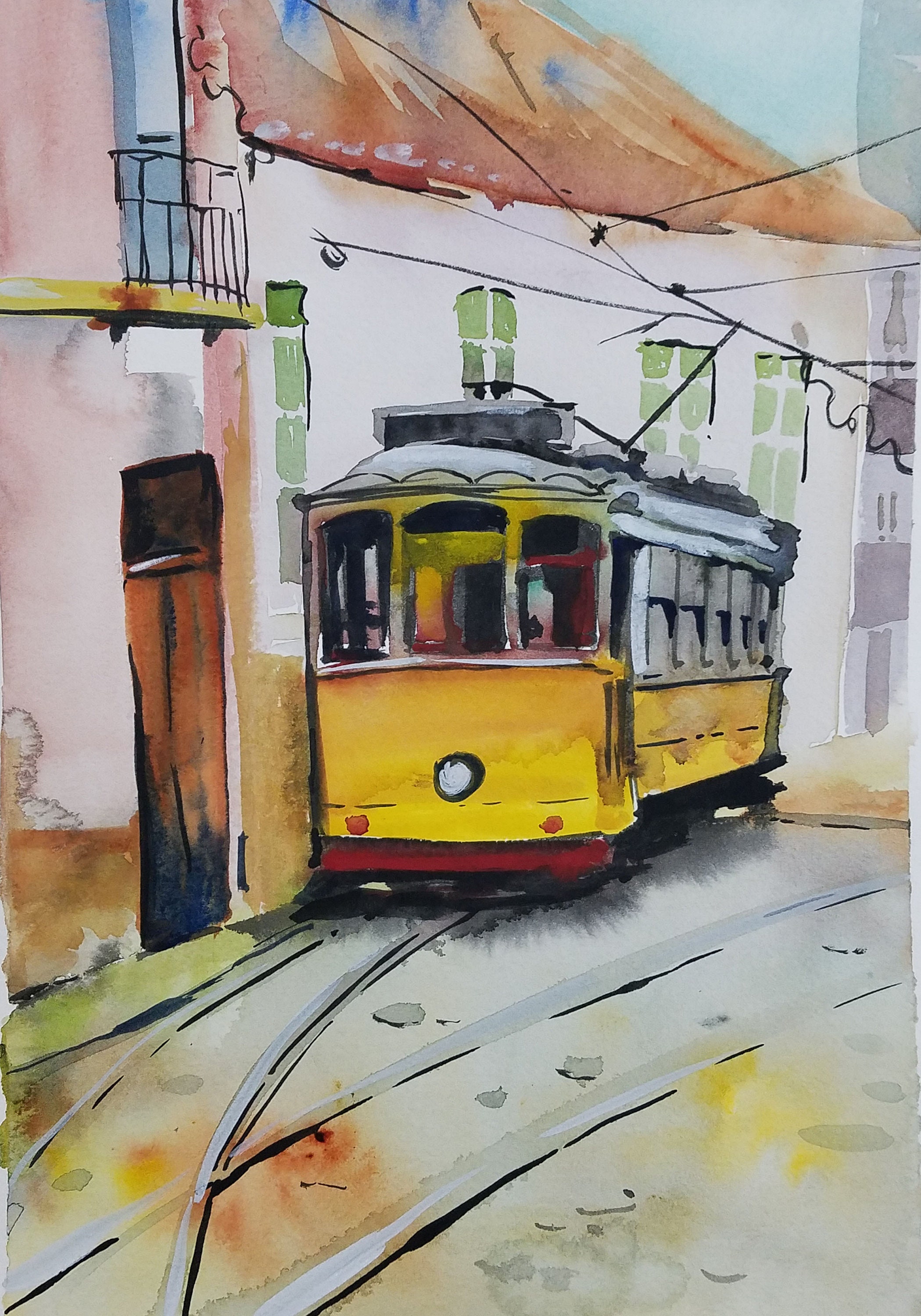 Yellow Trolley - Etsy