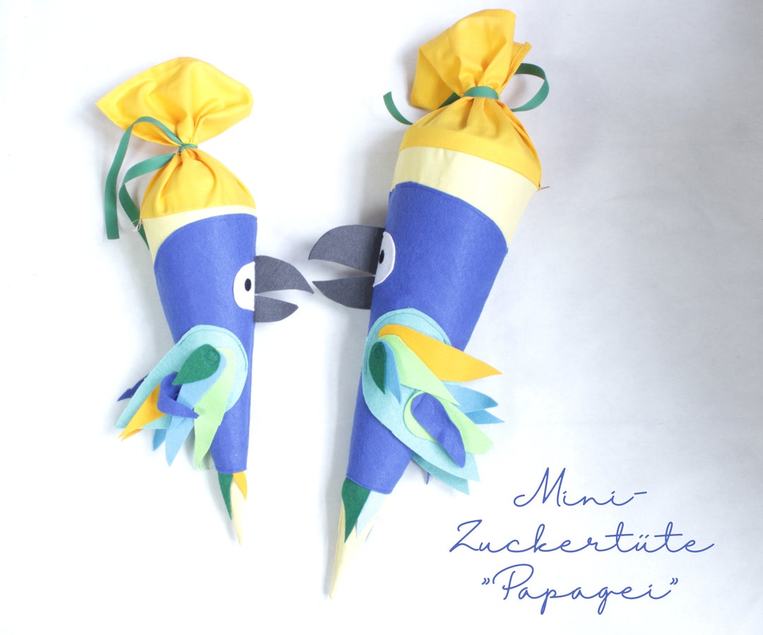 Mini Candy Cone parrot, fabric Cover, Two Sizes Available: 35 Cm/ 50 Cm ...