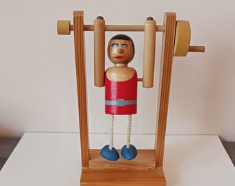 Wooden Acrobat Toy - Etsy