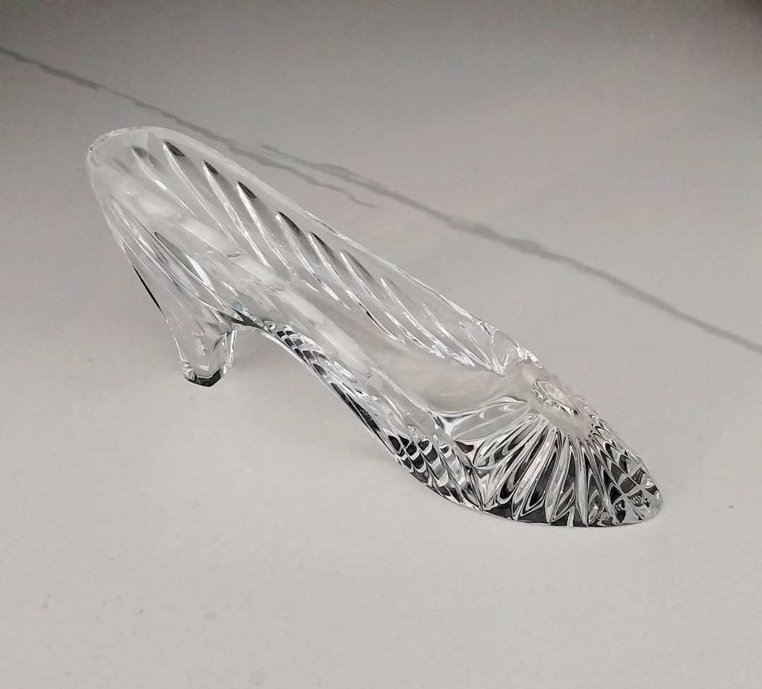 Waterford Crystal Glass Slipper Shoe Paperweight - Etsy