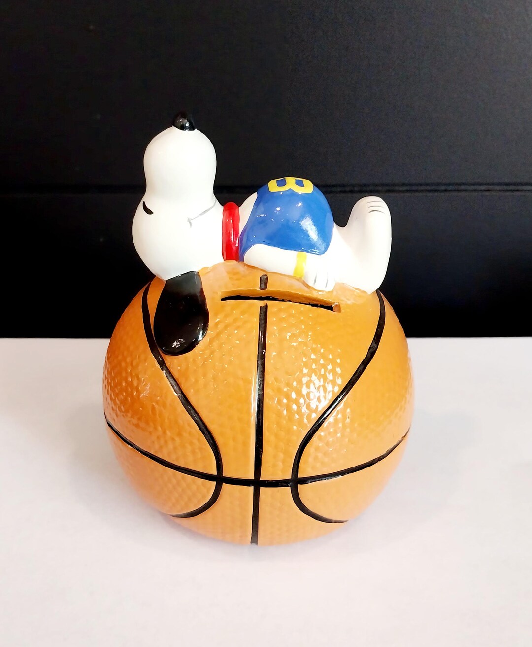 Vintage Snoopy Basketball Piggy Bank - Etsy