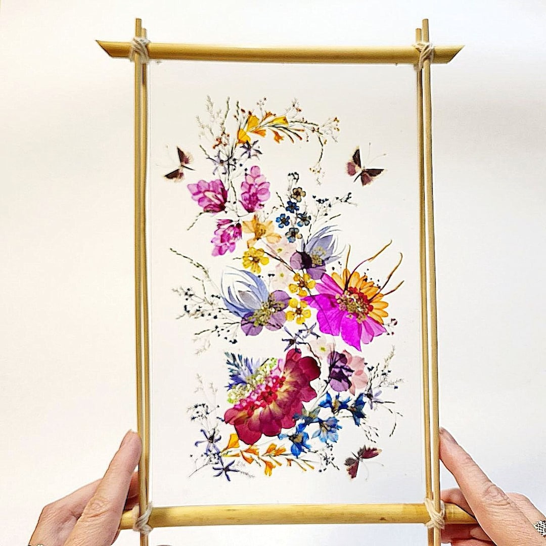 Herbarium Frame Pressed Flower Frame Dried Flower Wall Art in Floating ...