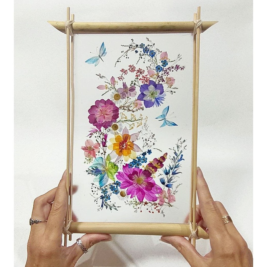 Herbarium Frame Pressed Flower Frame Dried Flower Wall Art in - Etsy