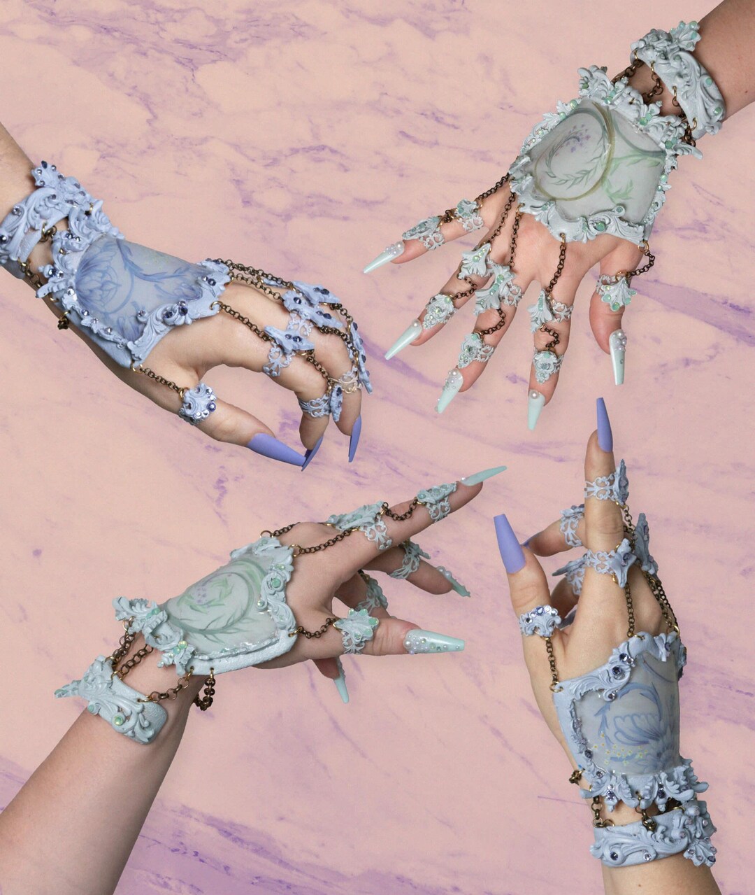 CUSTOM 'porcelain'/ 'crystal' Hand Jewelry - Etsy