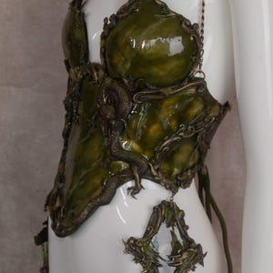 Jade Dragon Full Corset - Etsy